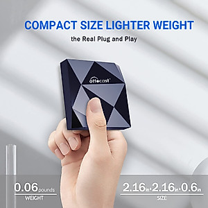 A2Air Wireless Android Auto Adapter - 13s Auto-Connect Fast Speed,2024 Upgrad Android Auto Wireless Adapter for Cars with Factory Wired Android Auto,2024 October