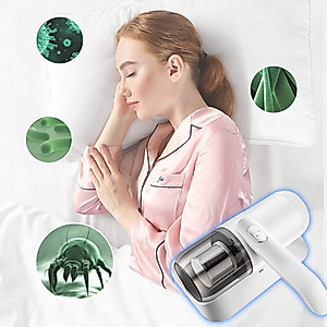 Mattress Vacuum Cleaner, Handheld Cordless UV Vacuum Effectively Clean Up Bed, Pillows, Cloth Sofas, Carpets and Ther Fabric Surfaces