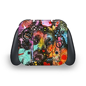 Head Case Designs Officially Licensed Dean Russo German Shepherd Animals Vinyl Sticker Gaming Skin Decal Cover Compatible With Nintendo Switch OLED Bundle