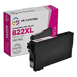 LD Remanufactured Ink Cartridge Replacement for Epson 822XL T822XL320 High Yield (Magenta)