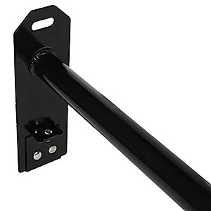 ECCPP Adjustable Van Ladder Rack Hightop 2 Bars Roof Rack fit for Chevy Express 2500 for Dodge for Ford E-250/350 for GMC Savana with Rain Gutters Heavy-Duty Steel Pickup Truck Ladder Rack