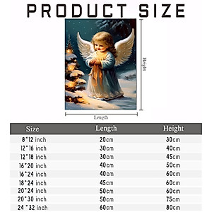 Worihut 5D Diamond Painting Kits for Adults, Angel DIY Full Round Diamond Art with Accessories & Tools,Wall Decoration Crafts for Home Wall Decor 16x20 Inch