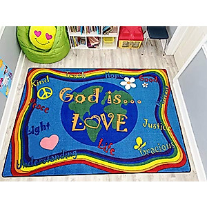Kid Carpet God is Love Sunday School Rug