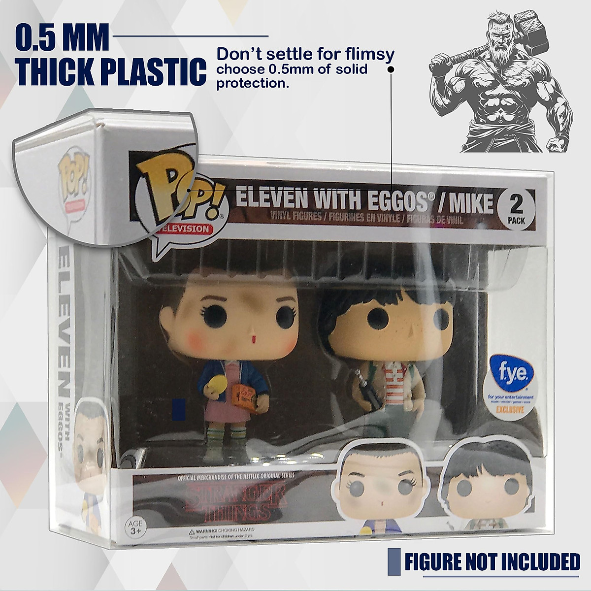 MALKO Protector Case Compatible with Funko Pop Albums Figures | 0.4 MM Thick Recyclable Plastic | 5 Pack