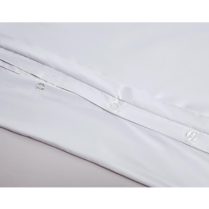 CASA BOLAJ DESIGNED TO DREAM 3 Pcs Do Not Include Filling Duvet Cover Set 100% Egyptian Cotton Sateen Luxury 400 TC (White Black, King)