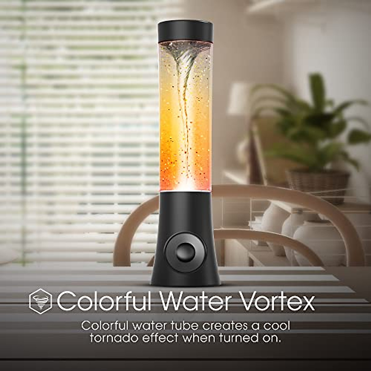 ART+SOUND Vortex Tornado TWS Bluetooth Speaker, 7 LED Light Show, Portable Speaker, Tornado Feature, Connect 2 Speakers at a Time, Bass Boosted, Home and Outdoor Speaker, Rechargeable Speaker