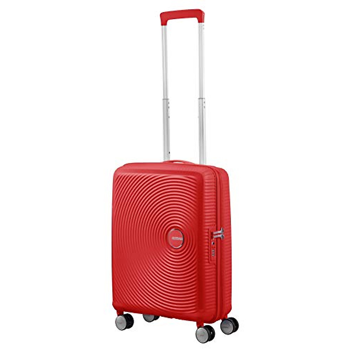 American Tourister Soundbox - Spinner Small Expandable Hand Luggage, 55 cm, 41 liters, Red (Coral Red)
