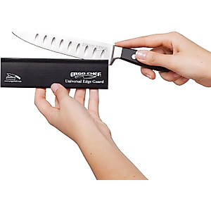 Ergo Chef Knife Edge Guard Knife Protector Blade Guard (Black) 6-inch x 1.5 inch