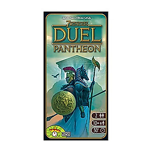 7 Wonders Duel Pantheon Board Game EXPANSION | 2 Player Game | Strategy Board Game | Civilization Board Game for Game Night | Board Game for Couples | Ages 10+ | Made by Repos Production
