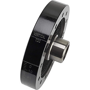 SB Compatible with Chevy Harmonic Balancer, 6-3/4 Inch & Chrome Timing Tab