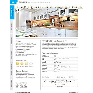 Trulux IP54 High-Output LED Tape Light Reel, Ultra Warm White 2700K, Reel - 16.4ft, HTL-UWW