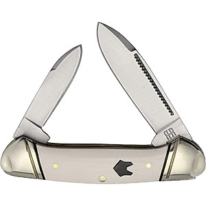 Rough Rider Mini Canoe White Micarta RR2661