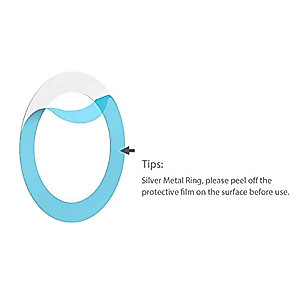 WYNK Magnetic Wireless Charger Metal Rings with 3M Sticker 4 PCS Compatible for Magsafe Charger,Compatible with iPhone 12/13 Mini/Pro/Pro Max and Samsung Galaxy(2 Black + 2 Silver)