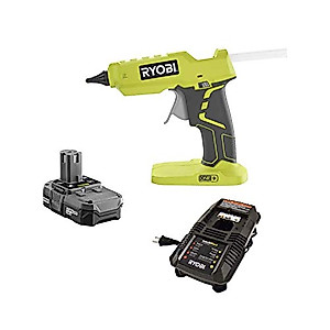 Ryobi 18 Volt Hot Glue Gun Kit - Includes: P305 + Battery + Charger - (Bulk Packaged, Non-Retail Packaging)