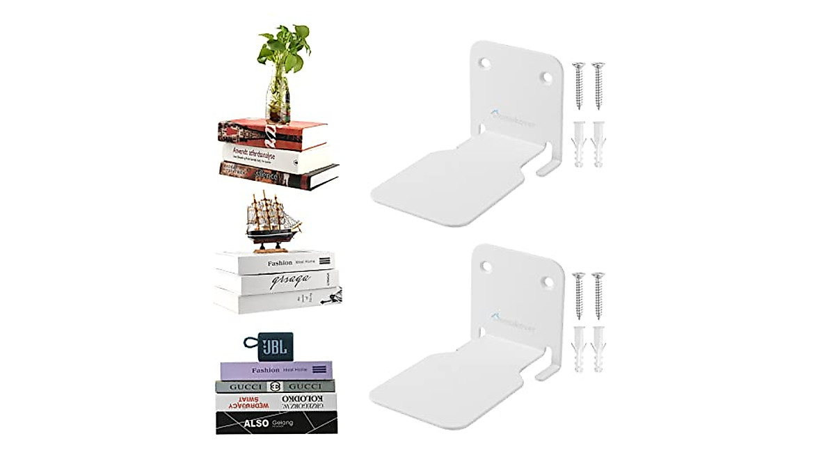 Homakover Invisible Floating Bookshelves - Modern Wall Storage