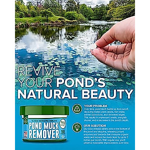 ProSpring Labs Pond Sludge Remover - Muck Away for Ponds | Pond Muck and Sludge Remover | Pond Muck Remover | Pond Cleaner