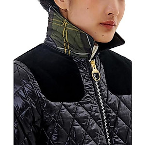 Barbour Women's Premium Carlton Quilted Jacket, Black/Classic (US, Numeric, 14, Regular, Regular)