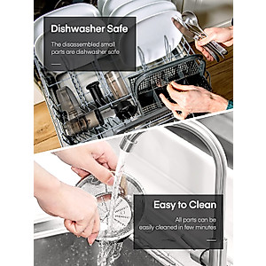 Juicer Machines, Aiheal Juicer Vegetable and Fruit Easy to Clean, Centrifugal Juicer with 3” Wide Mouth, 3 Speed Control, Overload Protection System, Cleaning Brush and Recipe Included, Black