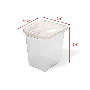 Van Ness 10-Pound Food Container with Fresh-Tite Seal (FC10) white