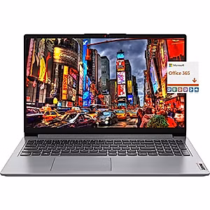 Lenovo 15.6" Laptop, IdeaPad 1, 20GB RAM, 1TB PCIe SSD, Wi-Fi 6 and Bluetooth 5.1, HDMI, SD Card Reader, 15.6" HD Anti-Glare Display, AMD Athlon Dual-core Processor, Windows 11 Home in S Mode