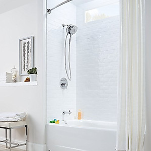 American Standard 9038254.002 Spectra Plus Duo 4-Function 2-in-1 Handheld and Fixed Shower Head 1.8 GPM, Polished Chrome