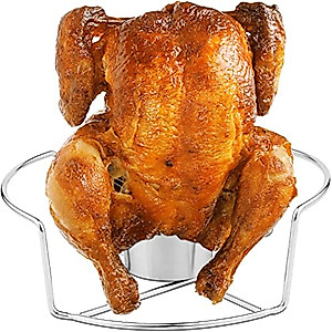 RTT 2 Pcs Beer Can Chicken Holder for Grill Oven and Smoker - Chicken Throne Whole Chicken Roaster for Crispy Skin and Moist Juicy Meat - Easy to Clean Beer Chicken Stand for Grill