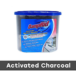 DampRid Fragrance Free Disposable Moisture Absorber with Activated Charcoal - 18oz; Moisture Absorber & Odor Remover