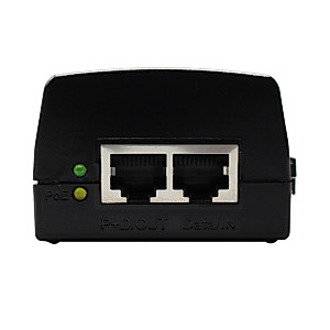 ANVISION 48V 1.0A Gigabit PoE Injector, 48W Power Supply Adapter with AC Cord, IEEE 802.3af/at Compliant, for IP Voip Phones, Cameras, AP and More