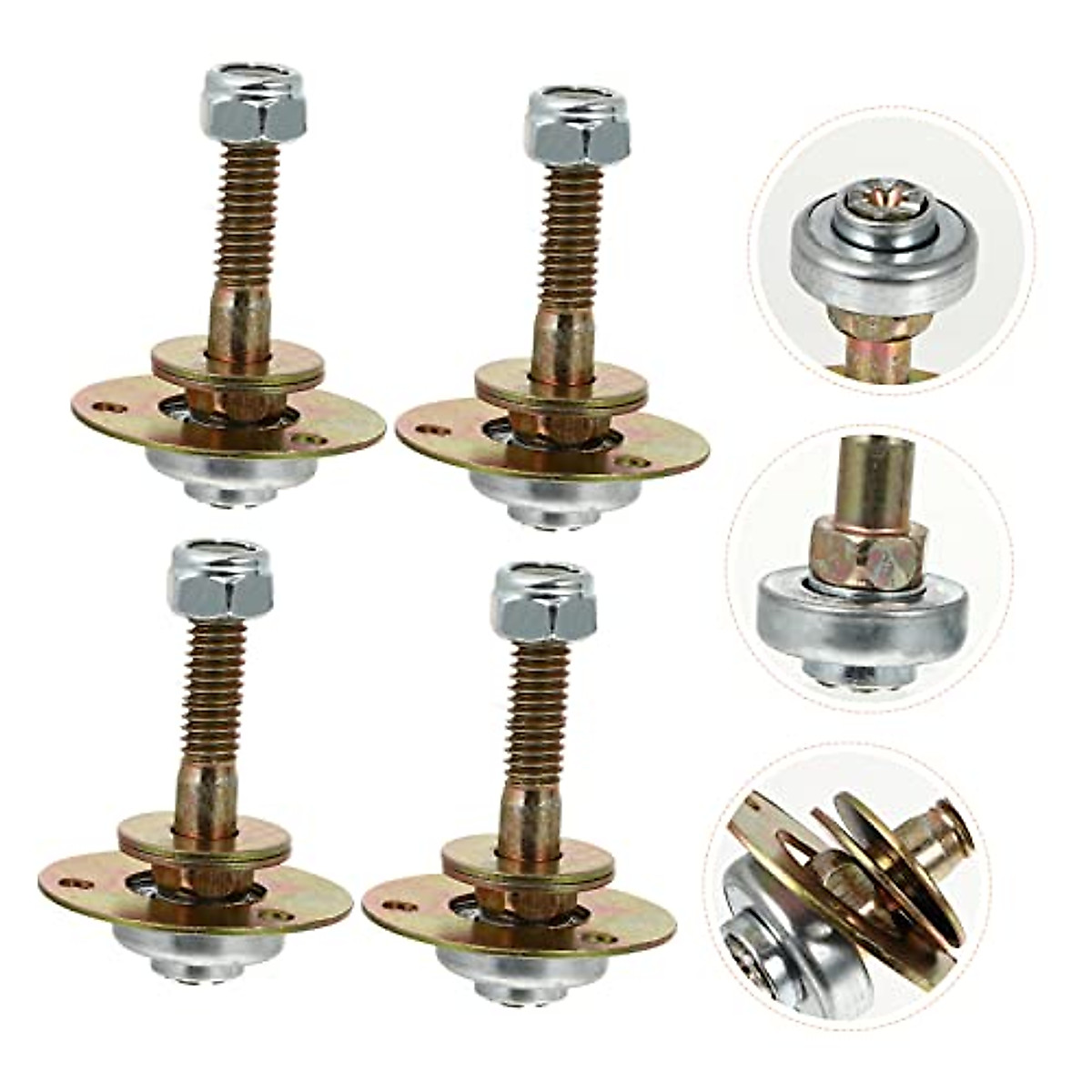 DOITOOL 4pcs Rocking Chair Bearing Rocker Glider Mechanic Accessories Machine Screws Glider Rocker Parts Patio Chair Screws Glider Chair Hardware Rocking Chair Connecting Piece Iron Nut