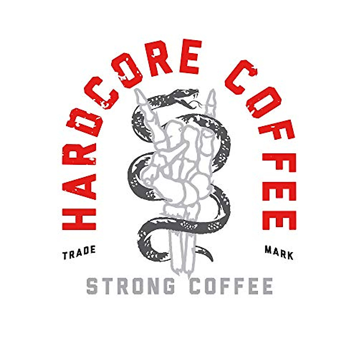 Hardcore Ground Coffee, High Caffeine, strong roast 16 Oz