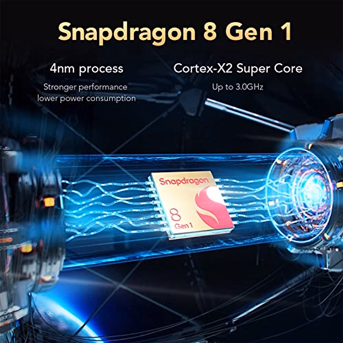 Black Shark 5 Pro Unlocked Gaming Smartphone, 12 GB + 256 GB 5G Cell Phone, 6.67" E4 144Hz Display, Snapdragon 8 Gen 1 + LPDDR5 + UFS3.1, 64MP Camera, 120W Charging with 4650mAh - Black