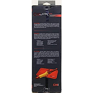 Chi Air Ca1038 Texture Tourmaline Ceramic Curling Iron 1 1/2 Inch, , Fire Red