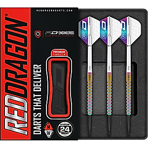 RED DRAGON Javelin Spectron 20 Gram Premium Tungsten Darts Set with Flights and Stems