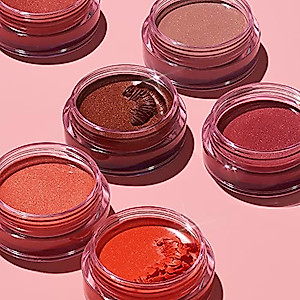 e.l.f. Luminous Putty Blush, Putty-to-Powder, Buildable Blush With A Subtle Shimmer Finish, Highly Pigmented & Creamy, Vegan & Cruelty-Free, Maui