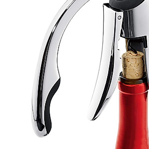 Stainless Steel Wine Opener Compact Vertical Corkscrew Wine Bottle Opener with Foil Cutter