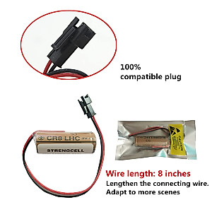 10 Pack STRENG-CELL Fdk Cr8.Lhc Replacement Battery Cr8 Lhc 3 Volt Lithium Automatic Flusher Toto Flusher Battery TH559EDV410R