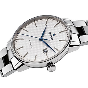 Rado Unisex Coupole Classic Stainless Steel Swiss Automatic Watch, White (R22876013)