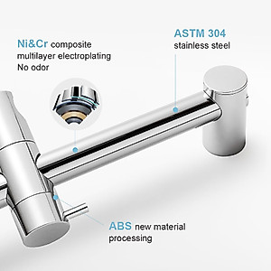 OFFO Shower Slide Bar 24 Inches Adjustable Installation Distance 18-24 Inches with 360° Adjustable Handheld Shower Head Holder for Bathroom, Screw Wall Mounted, Chrome Finish