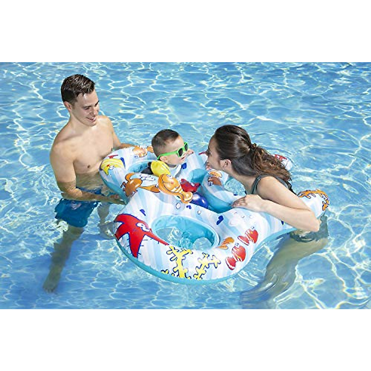 Poolmaster Mommy & US Swimming Pool Baby Rider, 2 Child, Multicolor