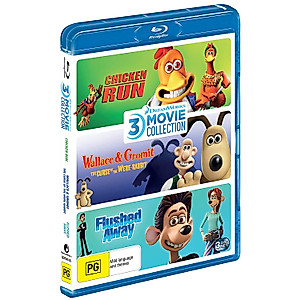 Chicken Run / Wallace & Gromit: The Curse of the Were-Rabbit / Flushed Away (3 Film Collection)