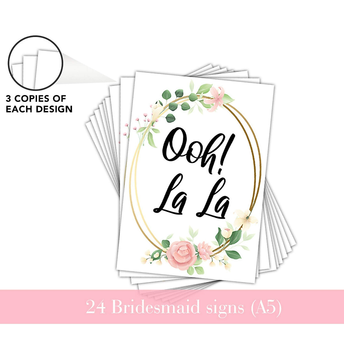 PureRejuva Wedding Dress Shopping Signs Paddles - Say yes to the Dress Props – Ideal for Bridal Dress Shopping Fun with your Bridesmaids (25 Pieces)