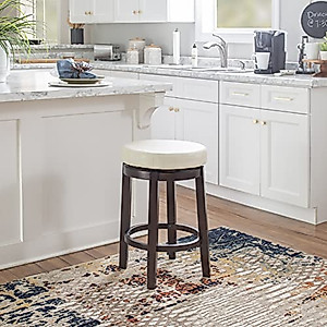 Linon Maya Rice 24 Inches Counter Stool, 24"