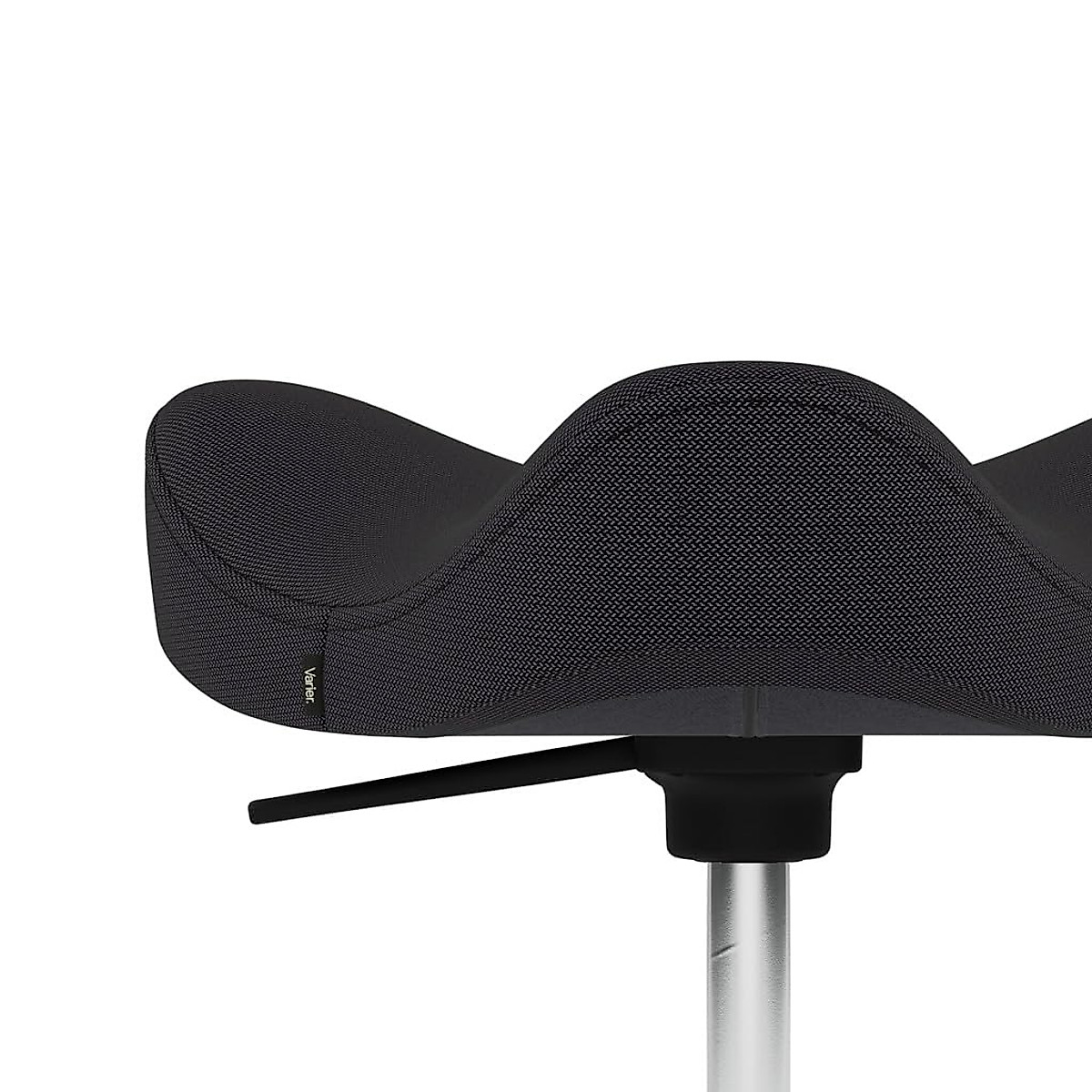 Varier Move Tilting Saddle Stool (Black Revive Fabric with Natural Ash Base)