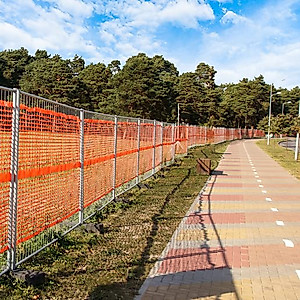 ATERET 4'x100' Orange Plastic Mesh Fencing Roll - Temporary, Reusable Netting for Snow Fence, Garden, Construction, and Animal Barrier (Orange, 8lb/Roll)