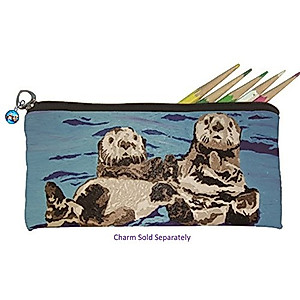 Salvador Kitti Small Pencil Bag (Sea Otters - Best Friends)