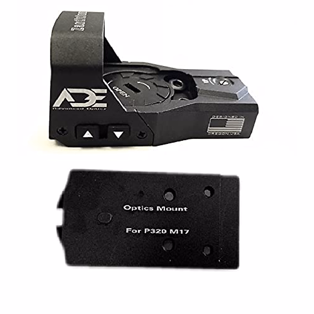 Ade Advanced Optics Zantitium RD3-015 Red Dot Reflex Sight + Optic Mounting Plate for Sig Sauer P320 M17, M18 Pistol