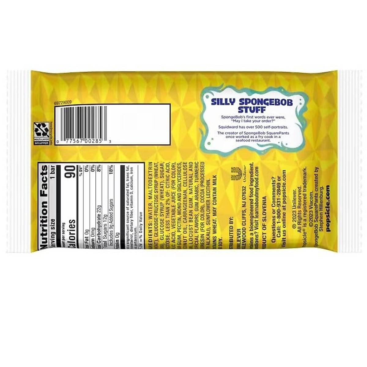 Popsicle Spongebob Squarepants Bar, 4.0 oz. (20 count)