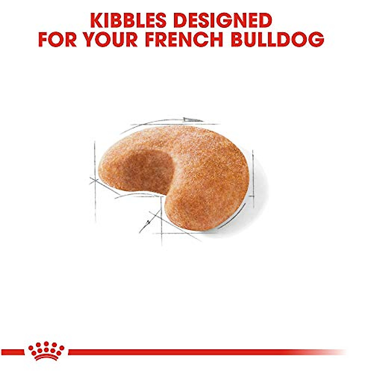 Royal Canin French Bulldog Adult Breed Specific Dry Dog Food, 17 Pounds. Bag