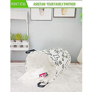 ASKETAM Baby Laundry Basket, Durable, Large Capacity, Lightweight, Portable, Waterproof