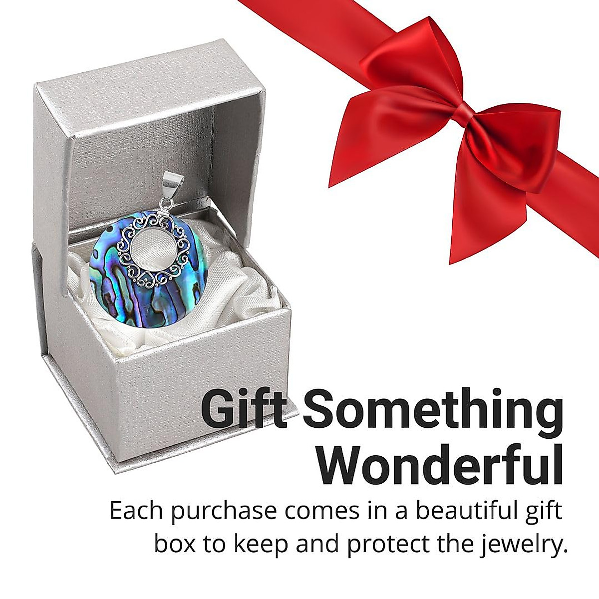 Shop LC Abalone Shell 925 Sterling Silver Fashion Pendant Jewelry Gifts for Women Birthday Gifts